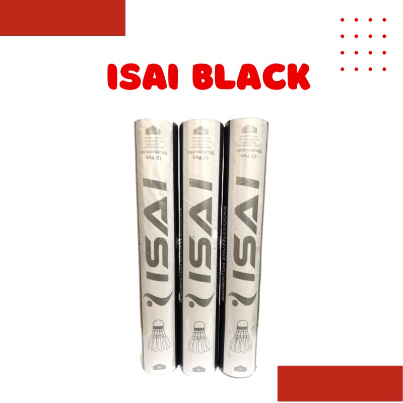 Jual SHUTTLECOCK ISAI HITAM COCK ISAI HITAM COCK BADMINTON BOLA ...