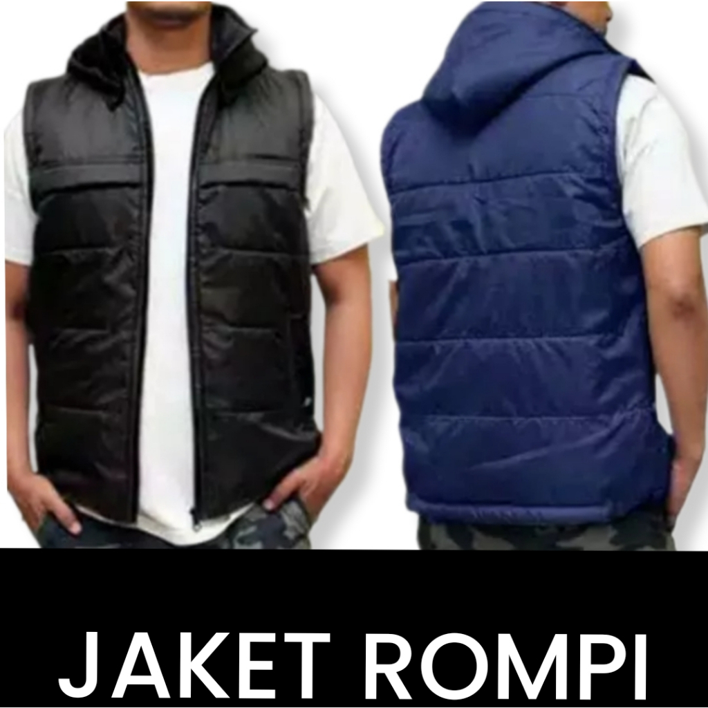 Jual Rompi parasut vest body rompi motor tahan angin polos terlaris ...