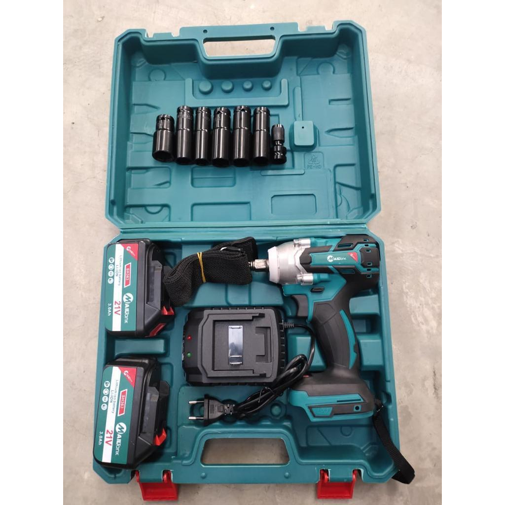 Jual MAILTANK SH363 impact wrench Cordless BRUSHLESS 21V 300nm mesin ...