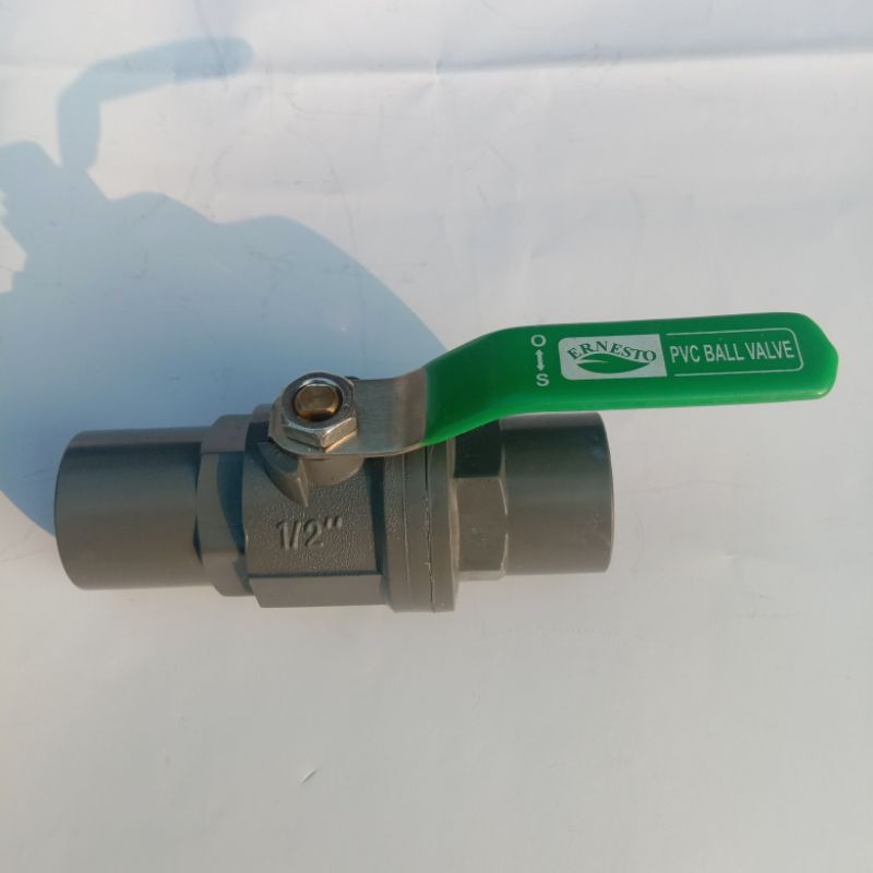 Jual Stop kran 1/2 inch gagang stainless steel Ball valve PVC | Shopee ...