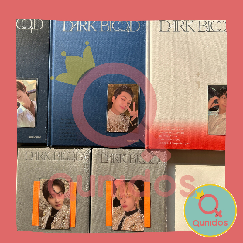 Jual [SEALED] Album + Lucky Draw Enhypen Dark Blood (Reguler Full Half New & Engene version ...