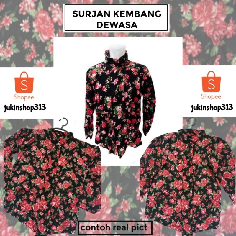 Jual SURJAN KEMBANG DEWASA WARNA MERAH | BAJU KARAWITAN | PAKAIAN ADAT ...