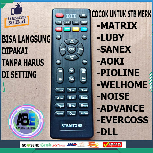 Jual REMOT STB / REMOTE SET TOP BOX DTV T2 COCOK UNTUK SEMUA MERK SET TOP BOX PROMO | Shopee ...