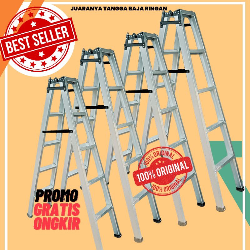 Jual Tangga Lipat Multifungsi Jumbo 2 Meter | Shopee Indonesia