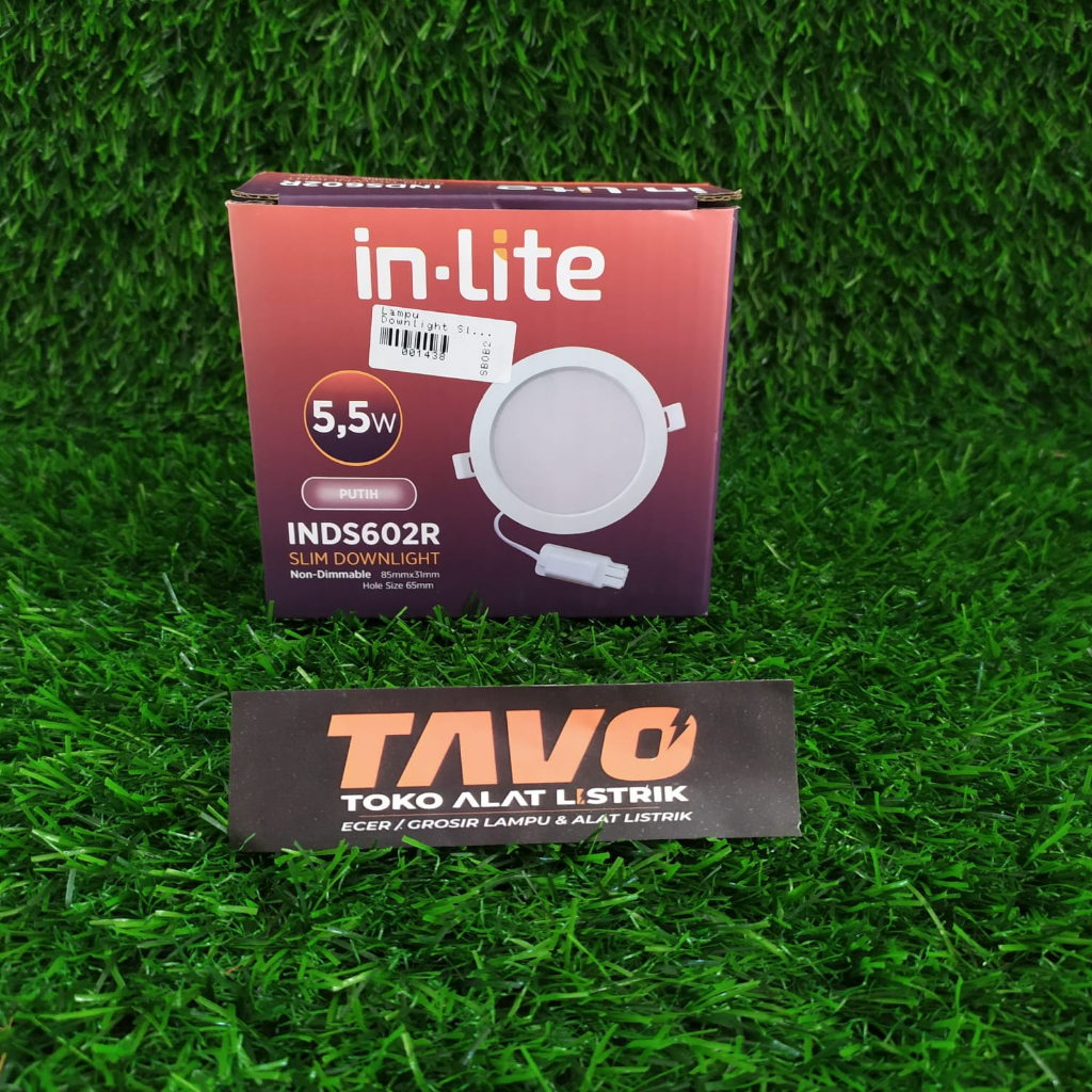 Jual Inlite / In-lite Downlight Led Panel COB Slim 5,5 Watt Bulat ...