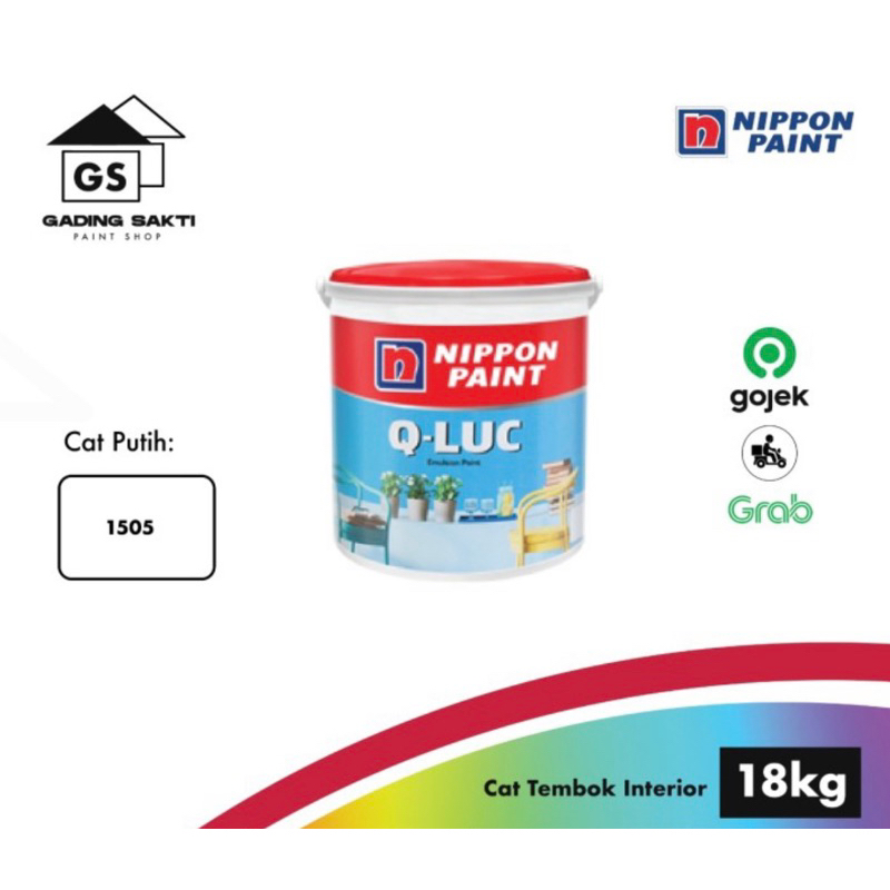 Jual Nippon Qluc Putih 1505 / White (Warna Bawaan Pabrik) Cat Tembok ...
