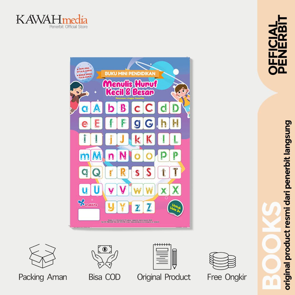 Jual Buku Mini Pendidikan Menulis Huruf Kecil Besar Linggar