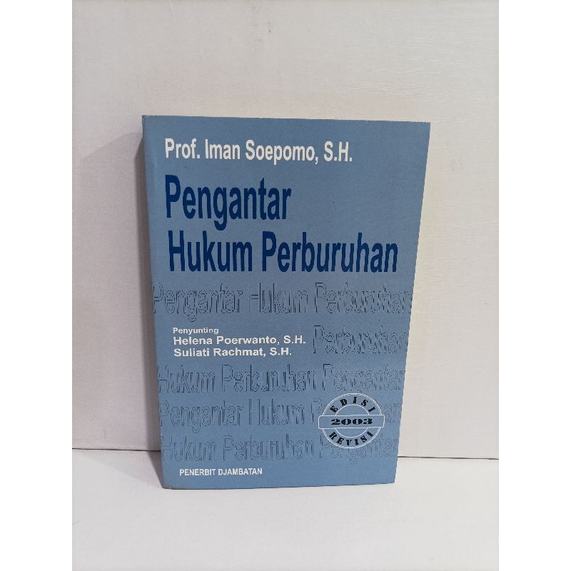 Jual Buku Pengantar Hukum Perburuhan Edisi Revisi By Iman Soepomo SH | Shopee Indonesia