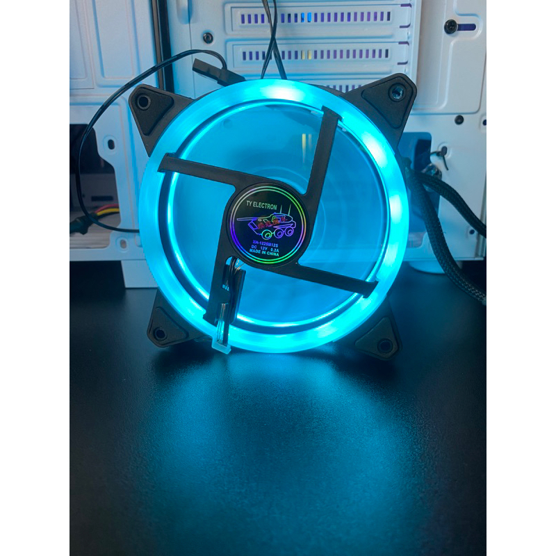 Jual Fan Kipas Casing Ice Blue CPU PC 12Cm CoolMoon | Shopee Indonesia
