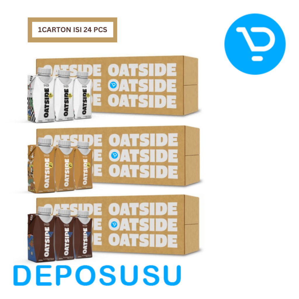 Jual OATSIDE Susu Oat Milk 1karton Cap isi 24x200 ml / Sedotan isi ...