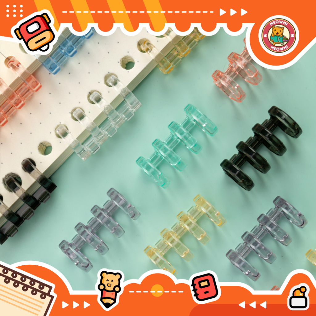 Jual Ring Binding Loose Leaf DIY 4 Buckles Transparan CB0020 | Shopee ...