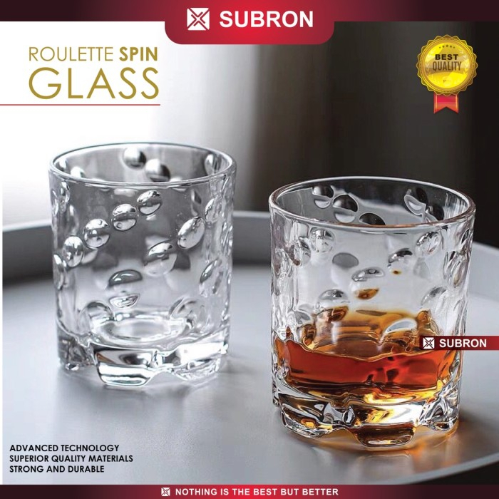 Jual GELAS KACA UNIK / SPIN GLASS BAR / GELAS KACA PUTAR SUBRON ...