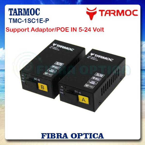 Jual Tarmoc TMC-1SC1E-P | 1 FO 1 LAN 10/100Mbps POE IN 5-24V HTB 3100 A ...
