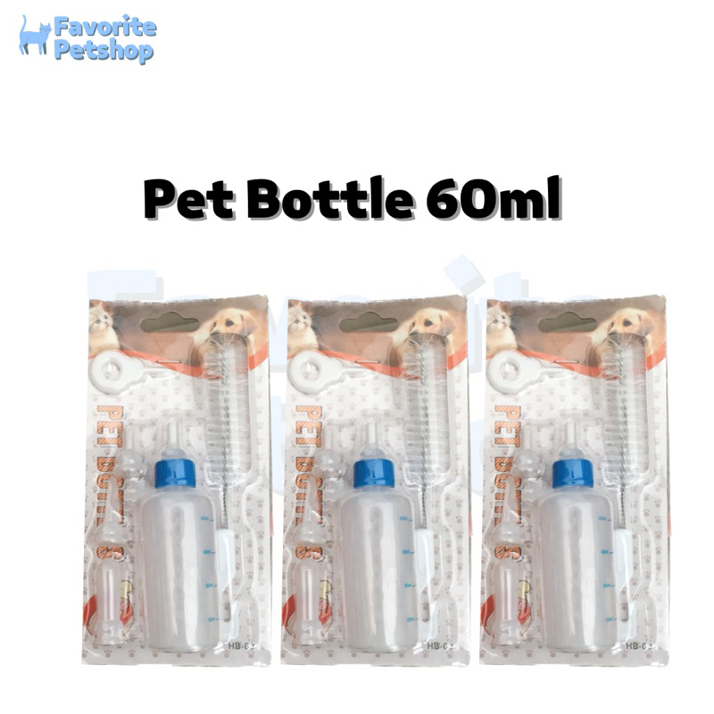 Jual BOTOL Dot Susu Pet Bottle Anak Bayi Kucing Anjing Takaran 60ml ...