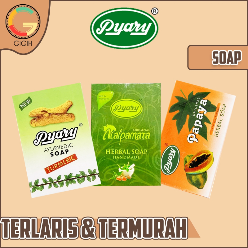 Jual Pyary - Sabun Pyary Turmeric, Nalpamara, Papaya - Pyary Soap Sabun ...