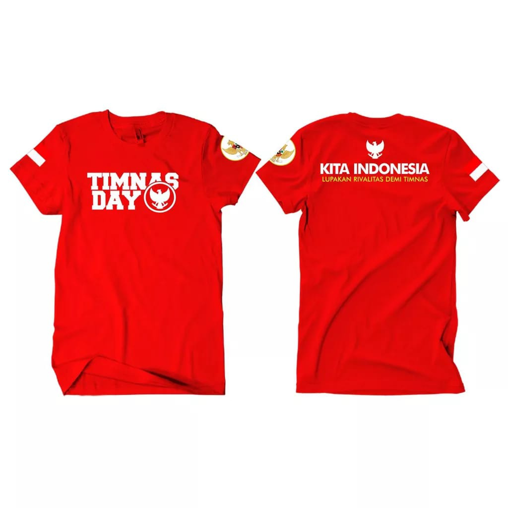 Jual kaos timnasday merah kaos timnas distro kaos supporter kita ...