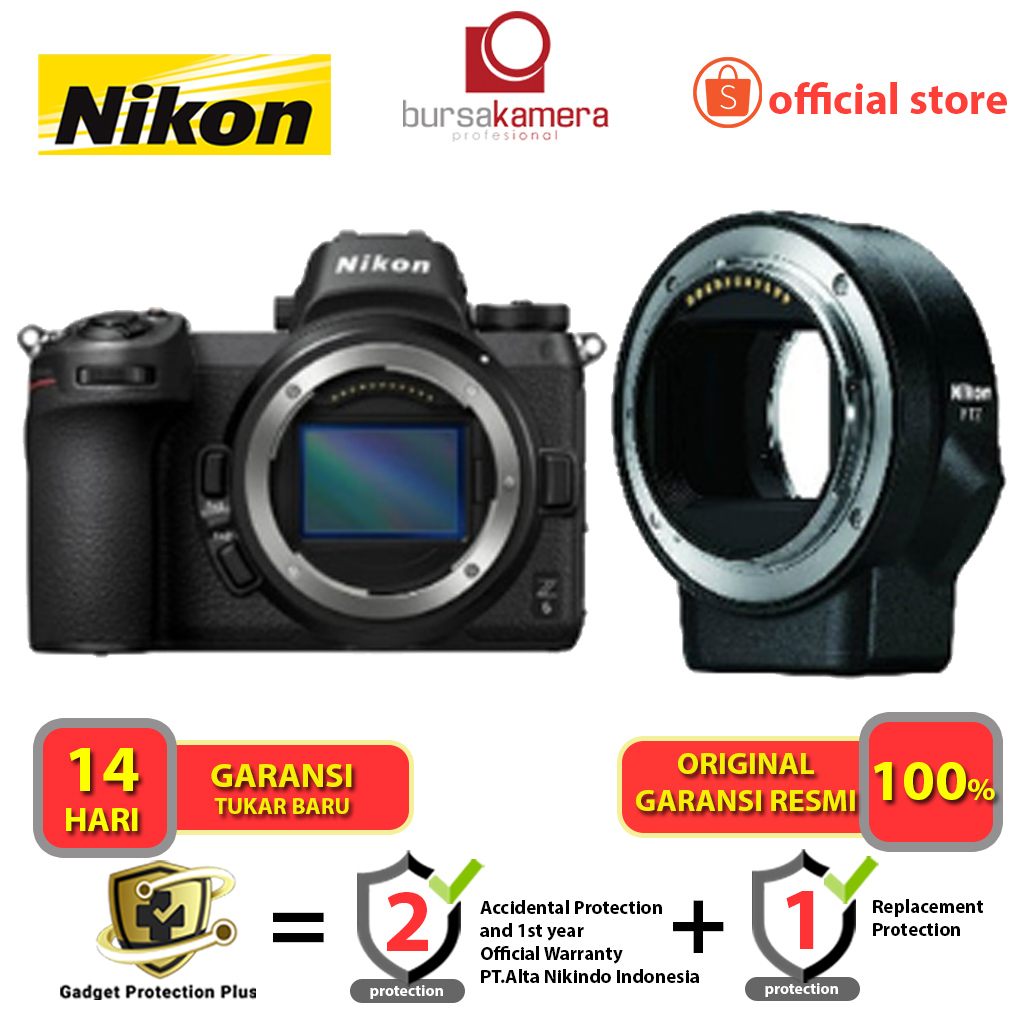 Jual Nikon Z6 Body Only Mirrorless with FTZ Mount Adapter Kit | Shopee Indonesia