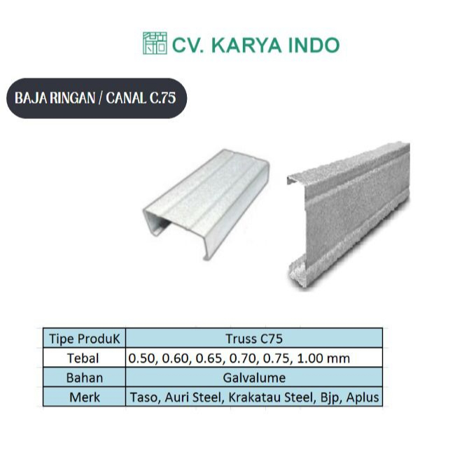 Jual BAJA RINGAN C75 X 0,45MM | Shopee Indonesia