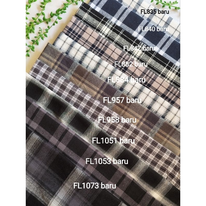 Jual 1-50 motif Kain flanel bahan kotak katun yarndyed harga per 0 ...