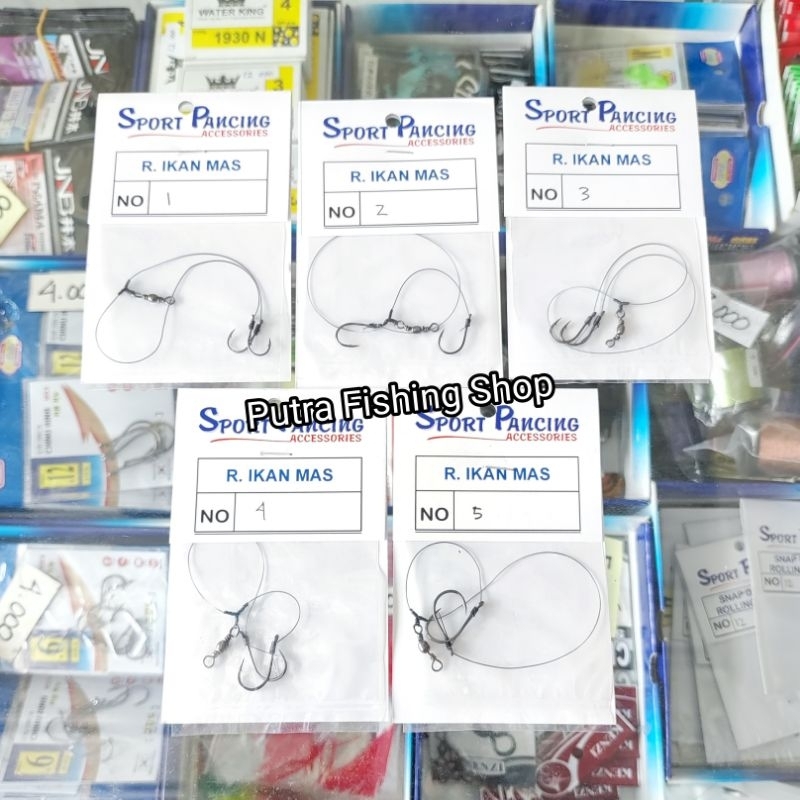 Jual Accessories Rangkaian Pancing Cabang 2 Untuk Mancing Ikan Mas ...
