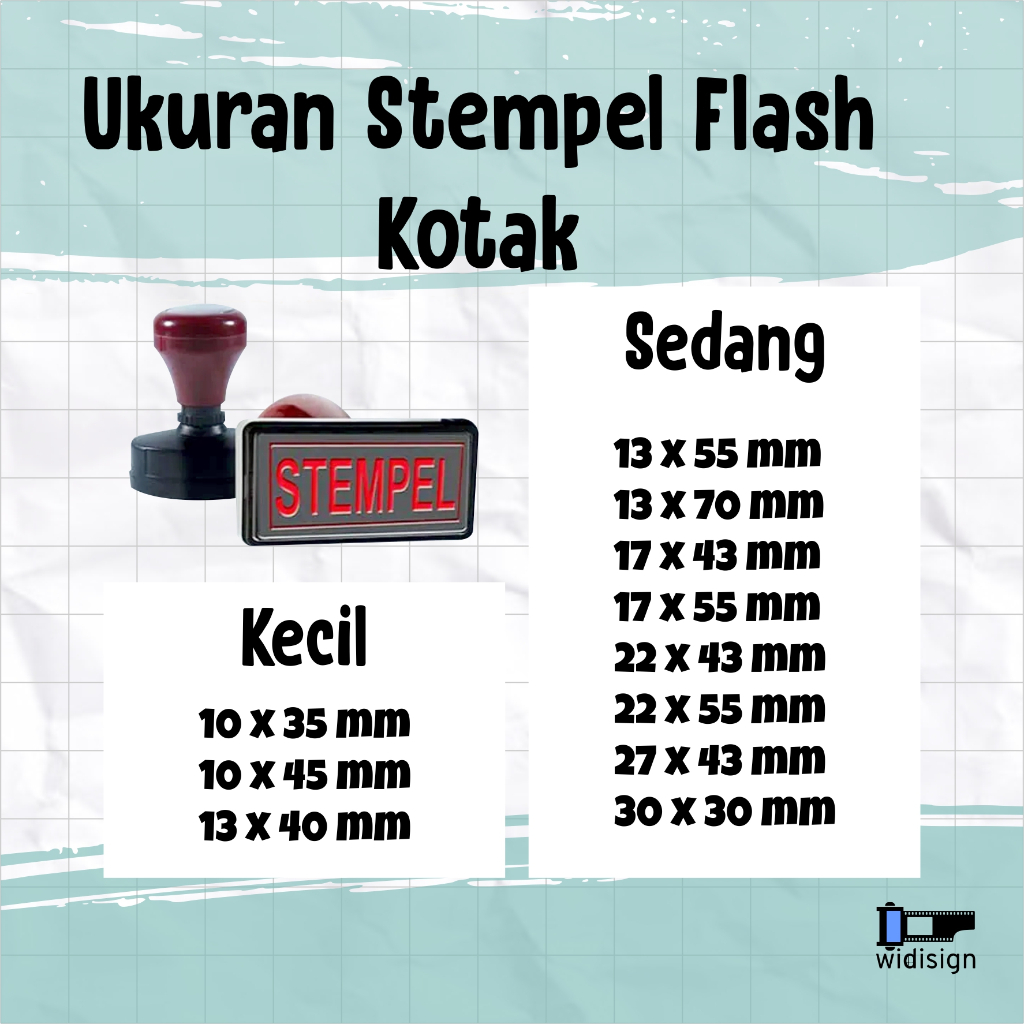 Jual Stempel Flash Persegi Panjang Otomatis Satu Warna | Shopee Indonesia