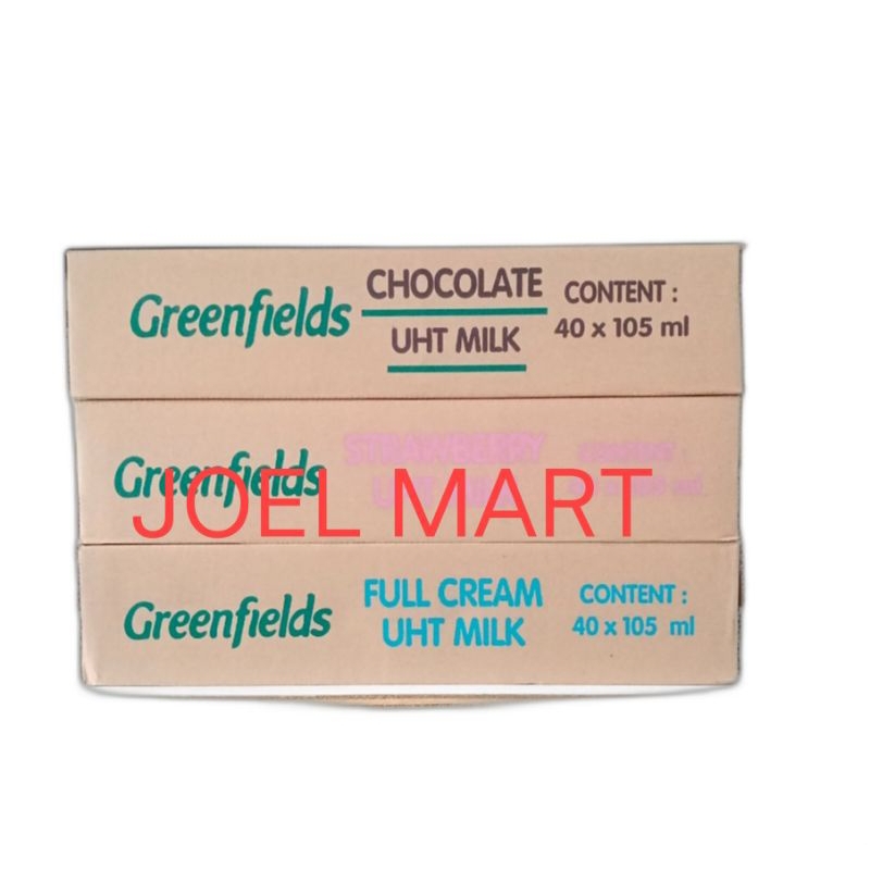 Jual GREENFIELDS 105ML 105 ML DUS KARTON / SUSU GREENFIELDS 105 ML UHT 1DUS ISI 40PCS | Shopee ...