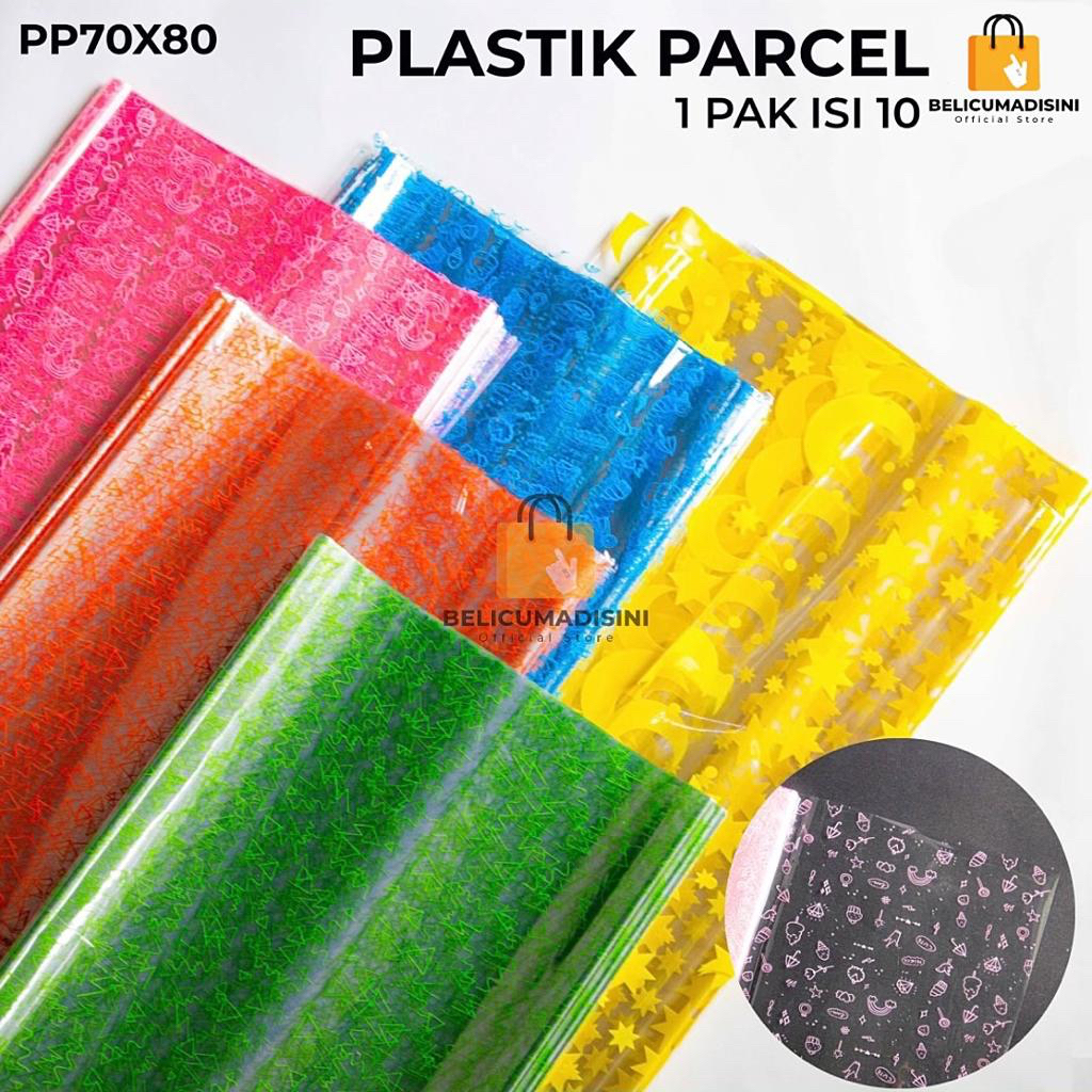 Jual (ISI 10pcs) Plastik OPP Lembaran Parcel Motif 80x60 cm / Plastik ...