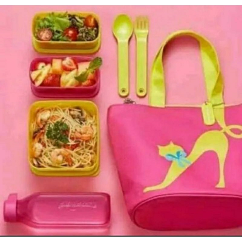 Jual Cosmo Lady- Lunch Set - Tempat Bekal Tupperware | Shopee Indonesia