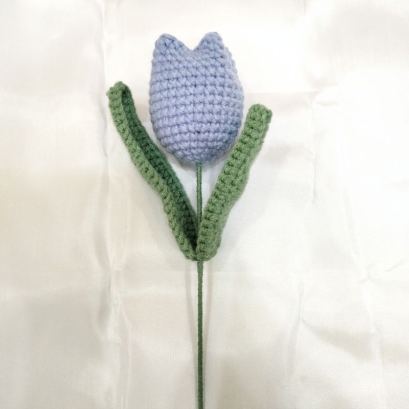 Jual flocher - Tulip Crochet | Bunga Tulip Rajut | Bunga Rajut | Shopee ...