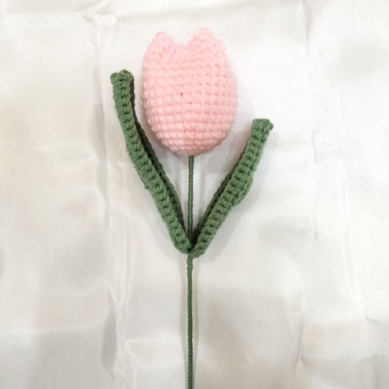Jual flocher - Tulip Crochet | Bunga Tulip Rajut | Bunga Rajut | Shopee ...