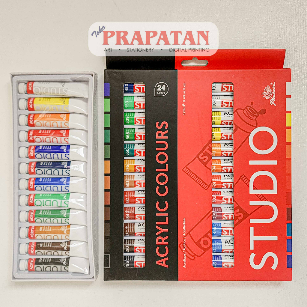 Jual Cat Akrilik Set Phoenix Studio 12ml | Phoenix Acrylic Set | Shopee ...