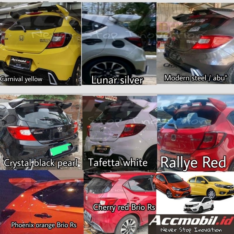 Jual paket spoiler & diffuser all new brio urbanite upgrade brio satya ...