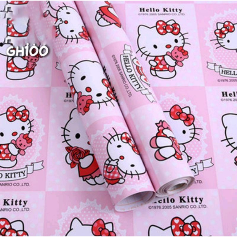 Jual Wallpaper Dinding Hello Kitty Stiker Dinding Hello Kitty Wallpaper Hello Kitty Walpaper ...