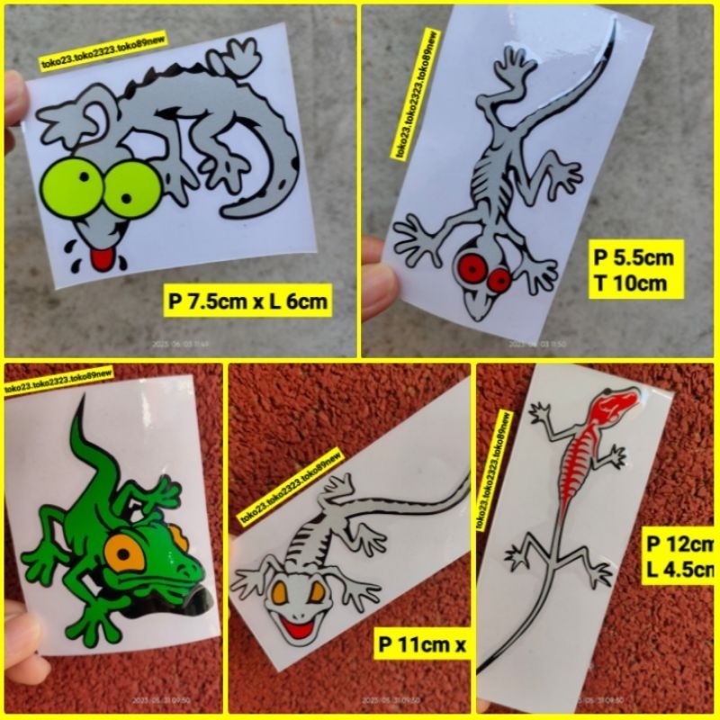 Jual stiker cutting motor keren stiker gambar cicak campur | Shopee ...