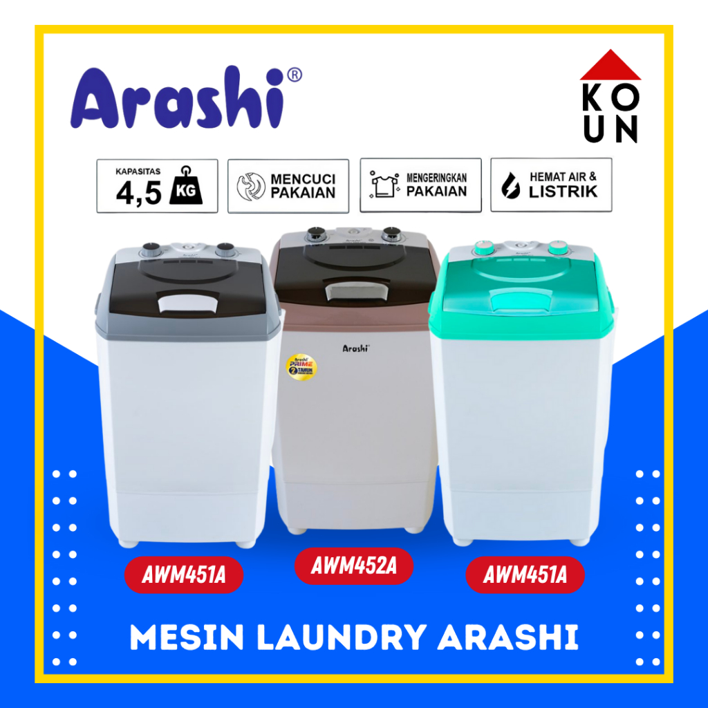 Jual MITO / ARASHI MESIN CUCI PORTABLE AWM451A / AWM452A / WM1 / DENGAN ...