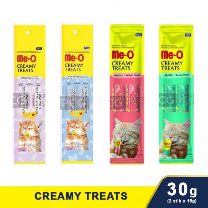 Jual Meo Creamy Treats 30g(2x15g) Snack Kucing | Shopee Indonesia