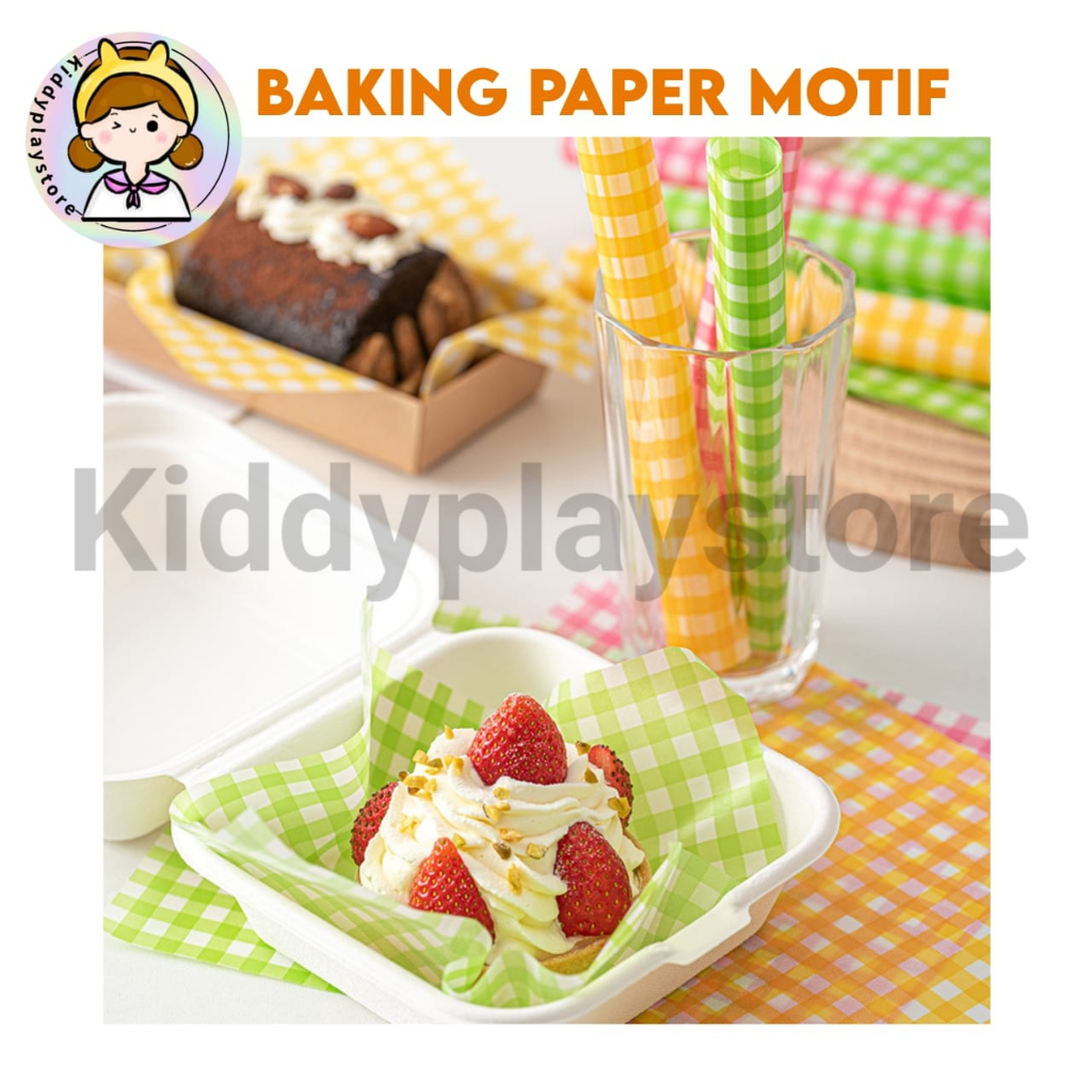 Jual Wax Paper isi 50lembar / Baking Paper Motif / Kertas roti motif ...