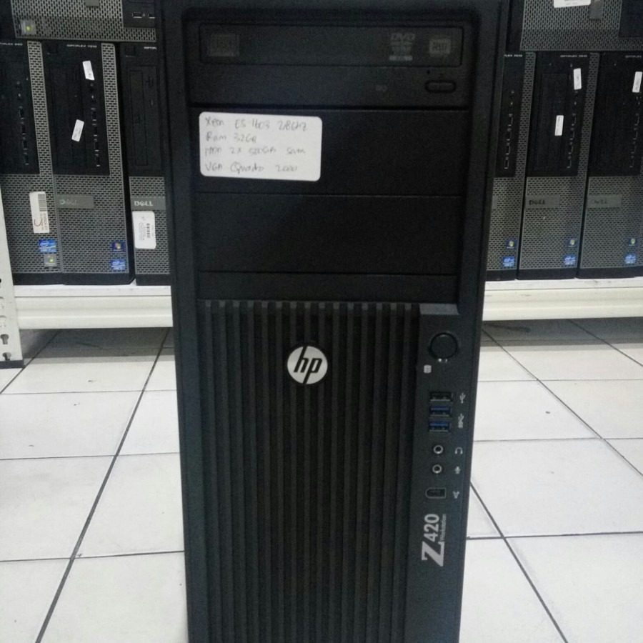 Jual PC Server Hp workstation z420- intel XEON E5 1603 - Ram 8gb -Hdd ...