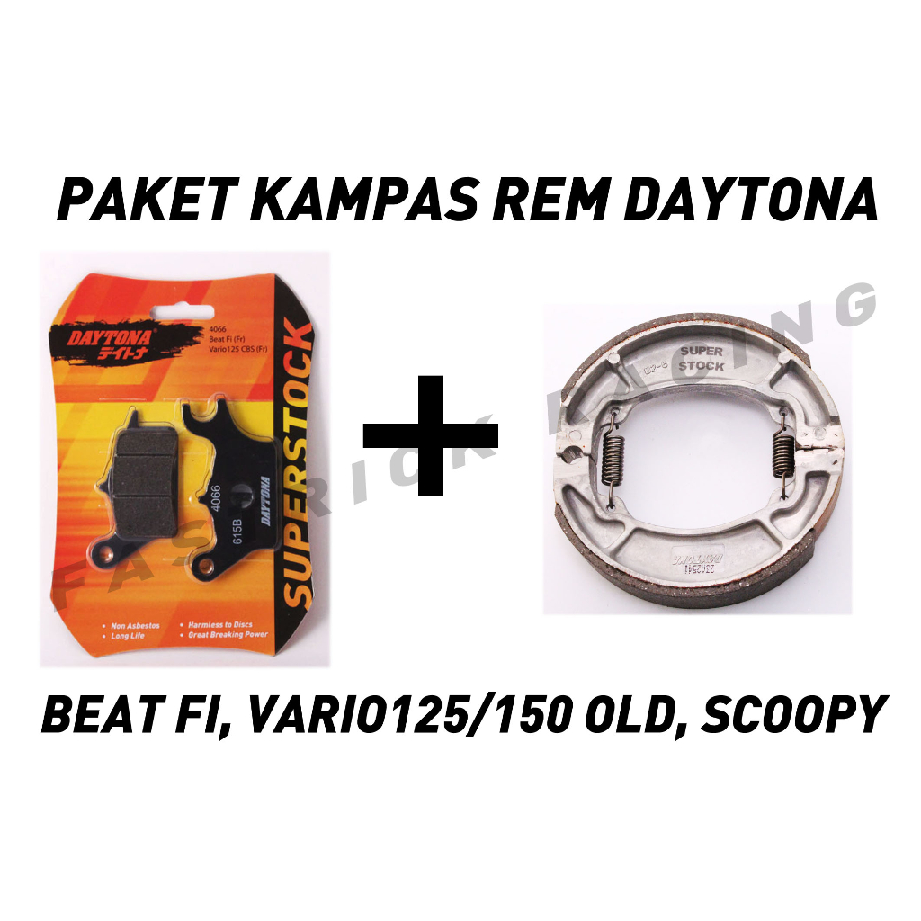Jual Paket Kampas Rem Beat, Scoopy, Vario 125, Vario 150 lama Depan ...