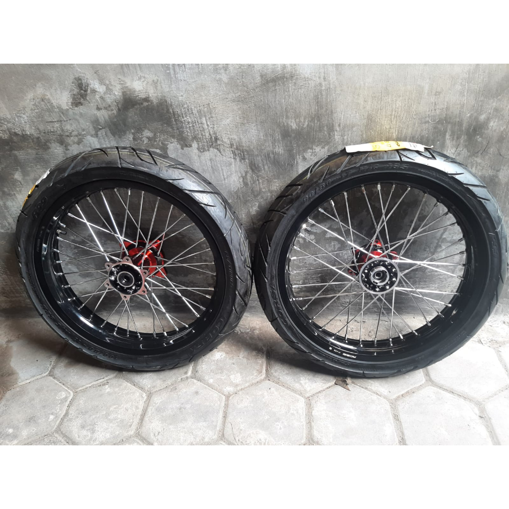 Jual roda semi cacing kawasaki KLX 150 Series Wheelset D-Tracker ...