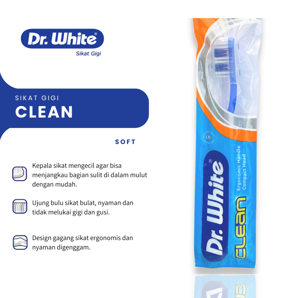 Jual Sikat Gigi Dr. White Clean | Shopee Indonesia