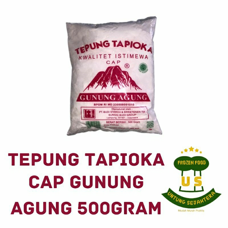 Jual Tepung Tapioka Cap Gunung Agung 500gr Tapioka tepung gunung merah ...