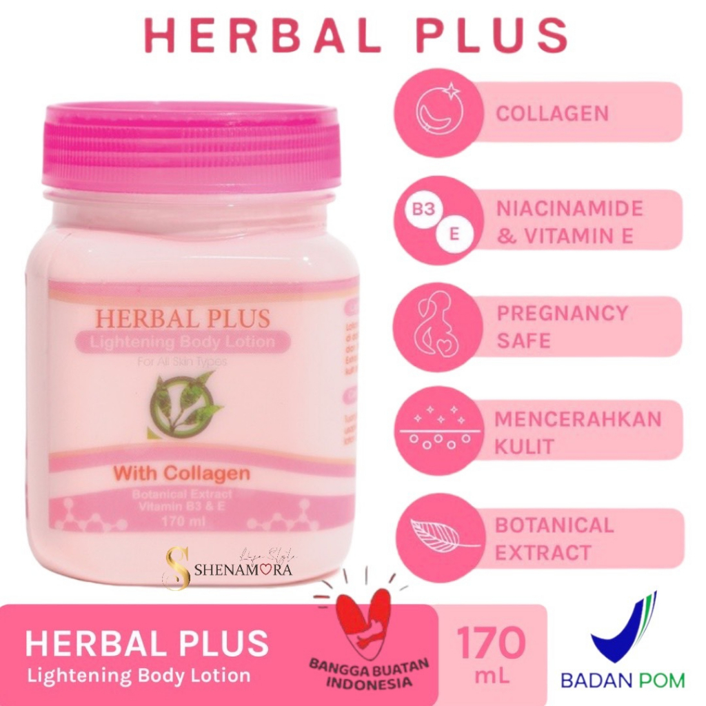 Jual Herbal Plus Lightening Body Lotion | Cream Tubuh 170 ml | Shopee Indonesia