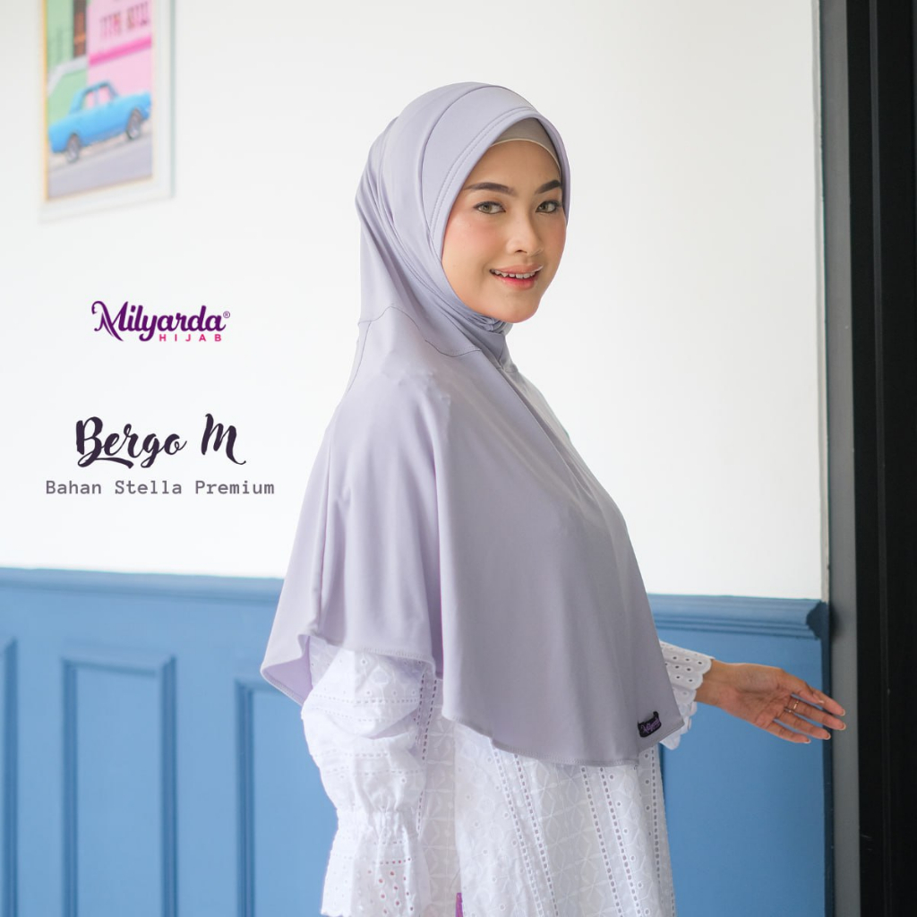 Jual Jilbab Syari BERGO M Pet Hijab Instan Jilbab Super Adem Lembut | Shopee Indonesia