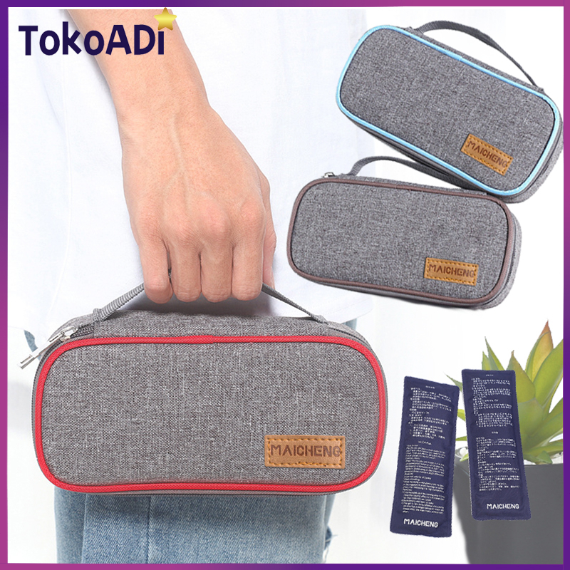 Jual Portable Insulin Cooler Bag/Pendingin Insulin Tas/Insulin Cooler Travel Case/Tas ...