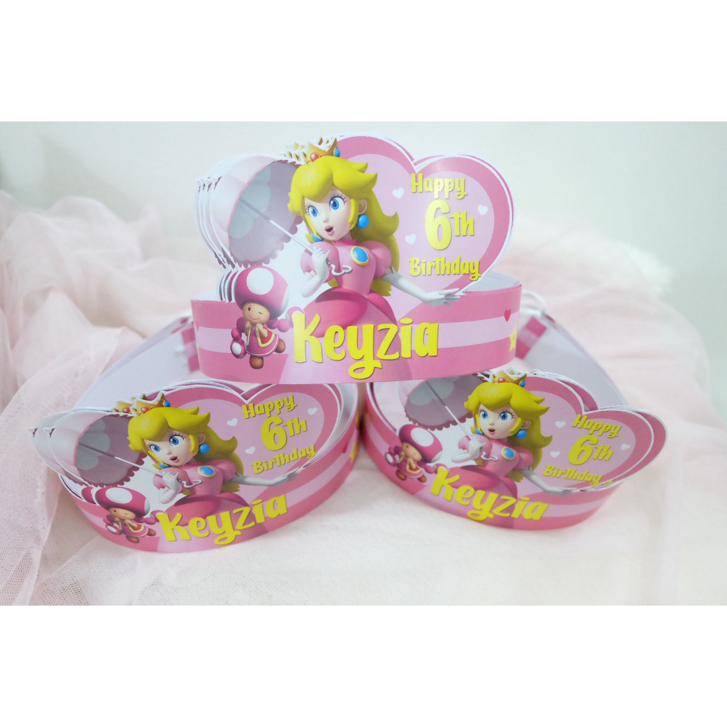 Jual Princess Peach - Mario Bros Topi Ulang Tahun / Party Stuff ...