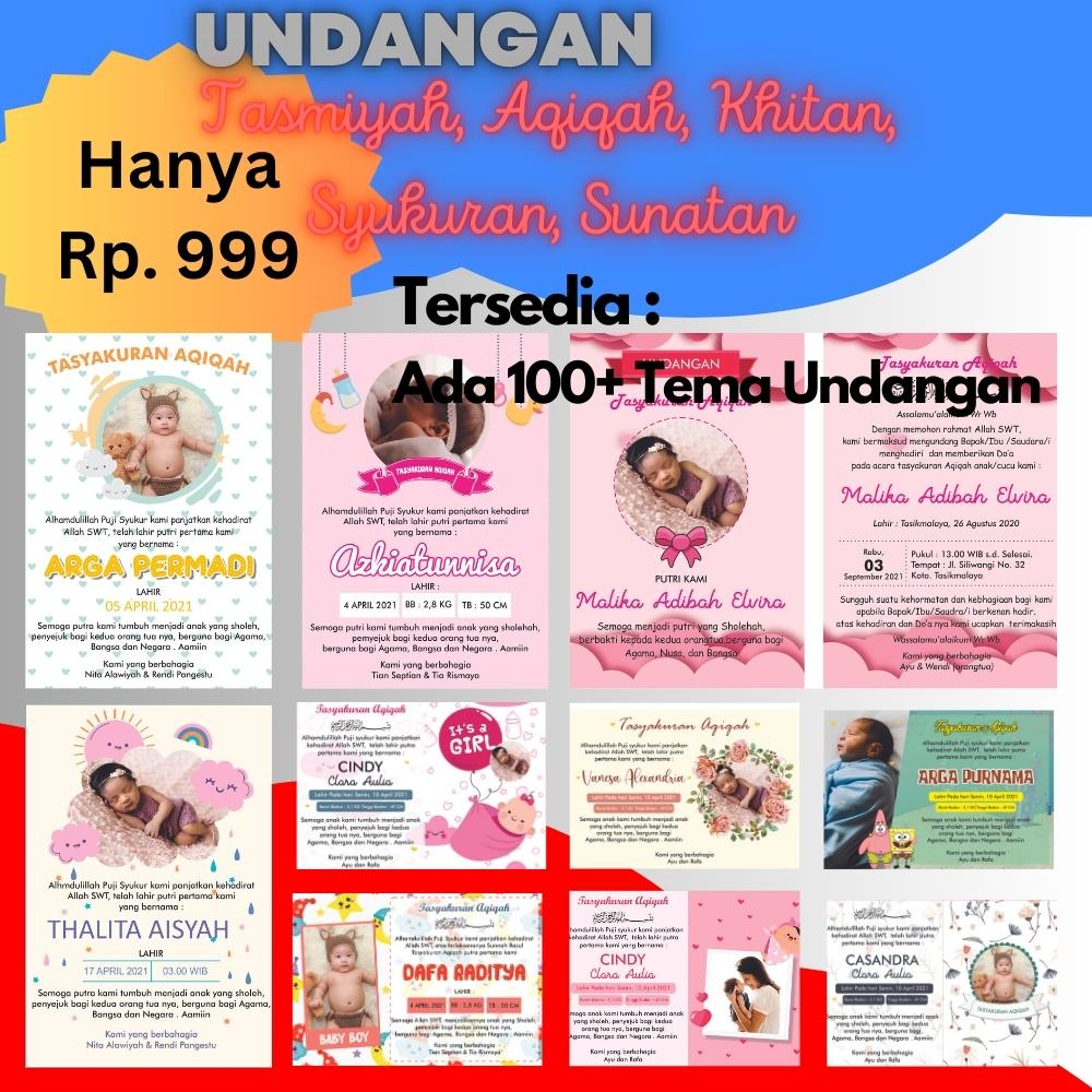 Jual Bentuk Horizontal 1 Sisi [Part 2] | Cetak Undangan Sunatan ...