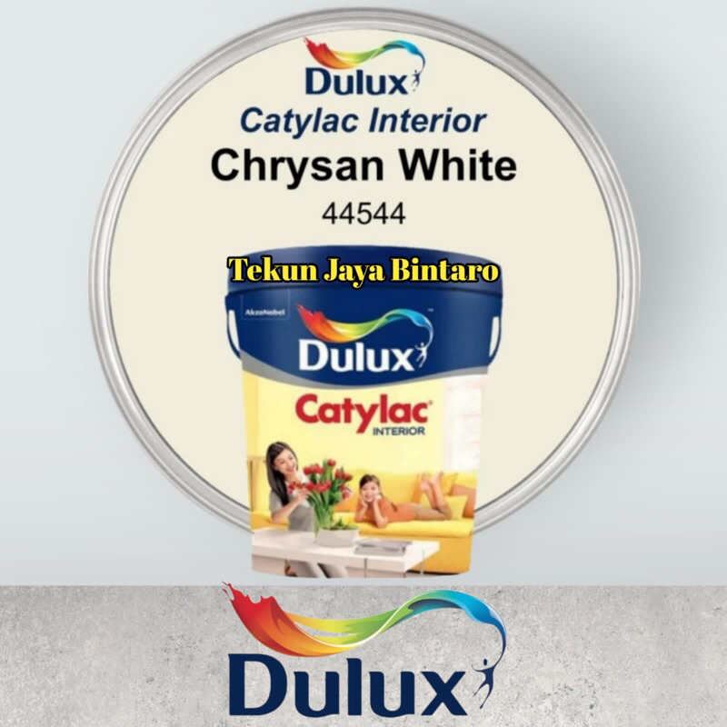 Jual Dulux Catylac Interior Chrysan White 44544 5kg Gallon Tinting CSS ...