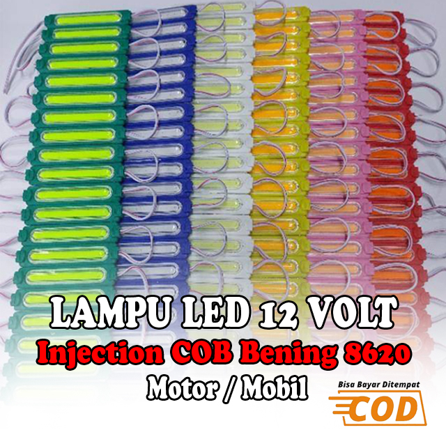 Jual 28modified - Lampu LED 12V Injection COB Bening 8620 Nyala Terang ...