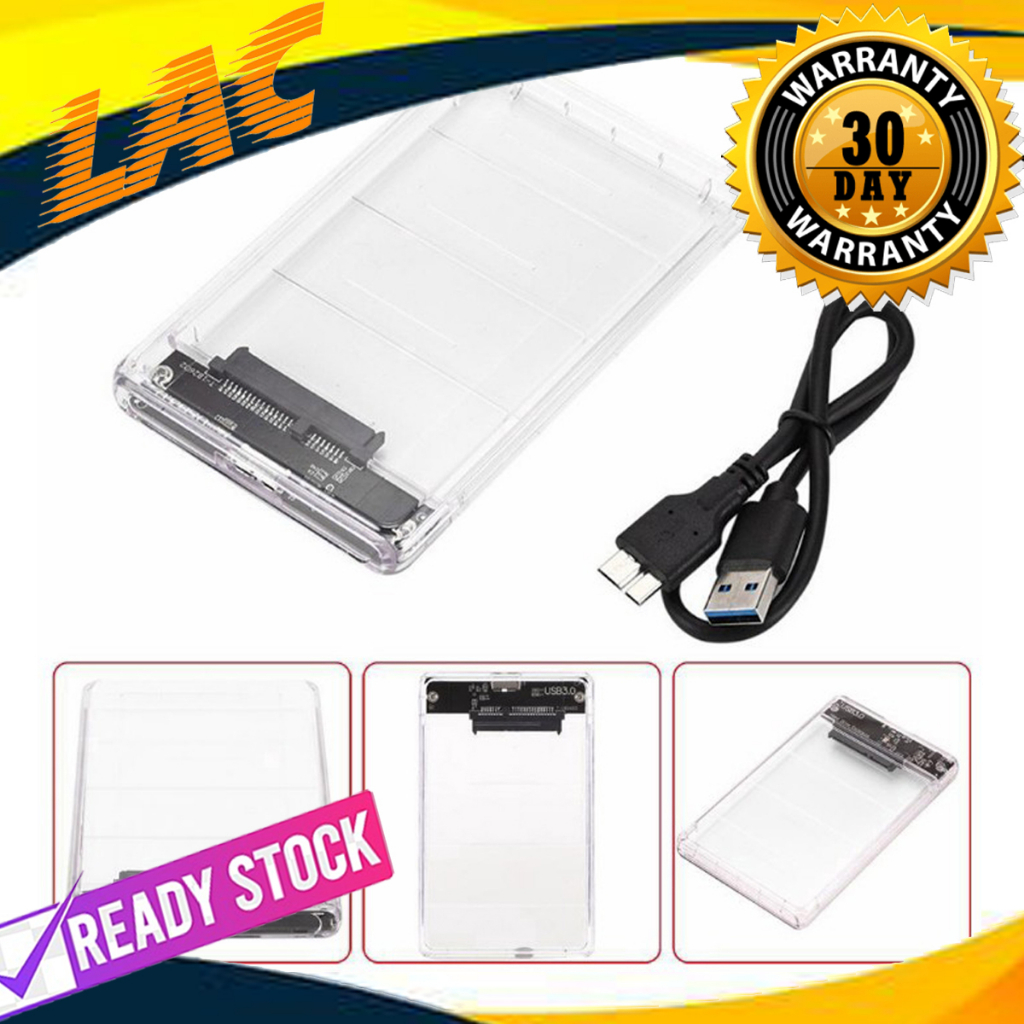 Jual Casing Hardisk 2,5 External Case USB 3.0 / Casing HDD 2,5 Transparan 3.0 | Shopee Indonesia